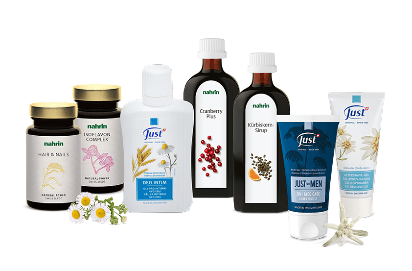 Kategorie produktů JUST a Nahrin